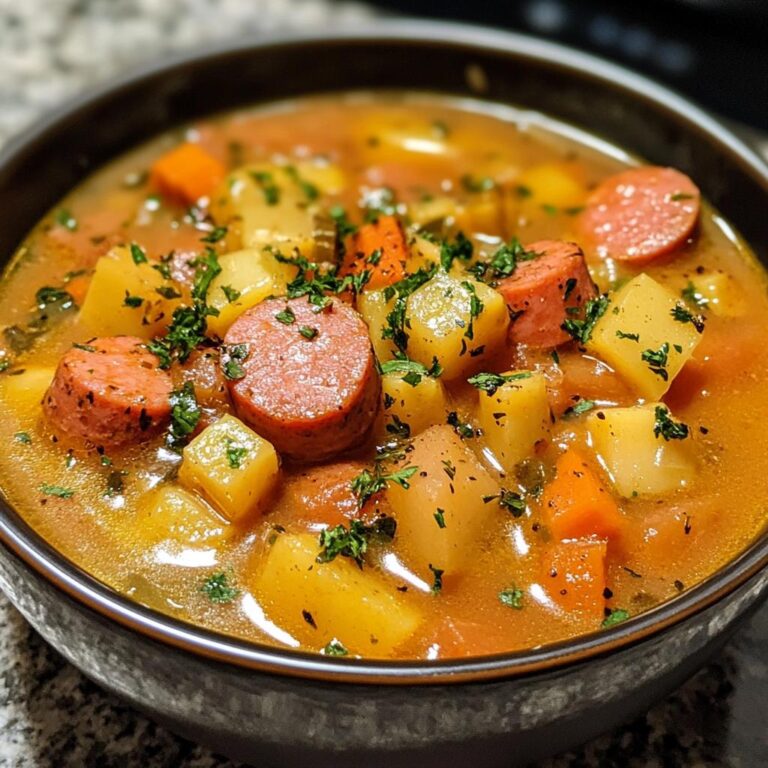 Cozy Kielbasa Soup - Naneg Recipes.