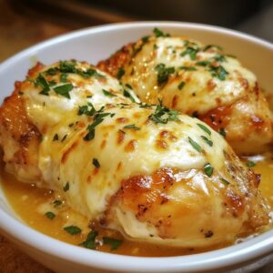 Slow Cooker Cheesy Mozzarella Chicken - Naneg Recipes.