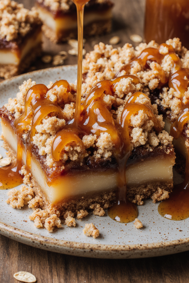 Salted Caramel Apple Crumble Bars | Easy Fall Dessert Recipe - Naneg ...