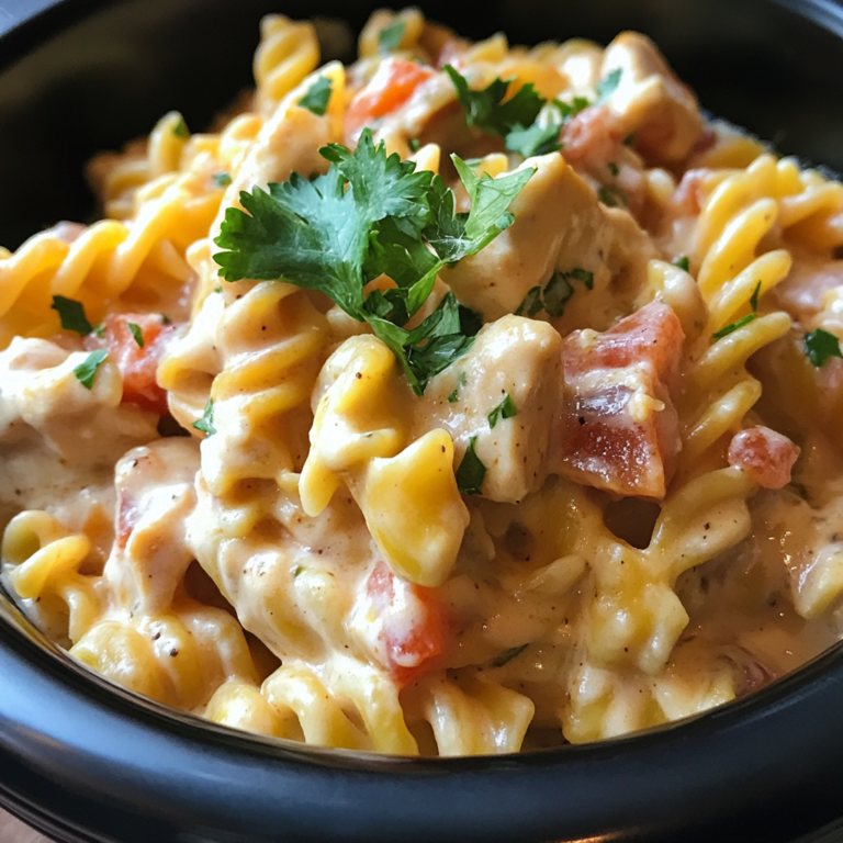 Crock Pot Salsa Ranch Chicken Pasta | Creamy Tex-Mex Slow Cooker Recipe ...